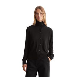 Marc O'Polo Langarmshirt MARC O'POLO "aus Tencel™ Lyocell-Baumwolle-Mix" Gr. L, schwarz Damen Shirts