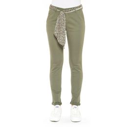 7/8-Hose Le Temps Des Cerises "DYLI" Gr. 25, US-Größen, grün (khaki) Damen Hosen mit praktischen Gürtelschlaufen