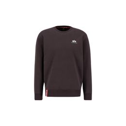 Sweater Alpha Industries "Alpha Industries Men - Sweatshirts Basic Small Logo" Gr. L, braun (hunter brown) Herren Sweatshirts