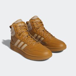 Sneaker adidas Sportswear "HOOPS 3.0 MID LIFESTYLE BASKETBALL CLASSIC FUR LINING WINTERIZED", Gr. 42,5, beige (mesa, magic beige, mesa), Synthetik, Textil, sportlich, Schuhe