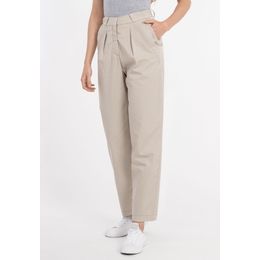 Chinos Recover Pants "SOFIA" Gr. 36, Normalgrößen, beige Damen Hosen mit extravaganter Schnittführung