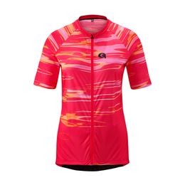 Radtrikot Gonso "COPEDELLO" Gr. 34, pink (neonpink) Damen Trikots Leicht, schnell trocknend, optimaler Feuchtigkeitstransport