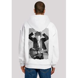 Kapuzenpullover F4NT4STIC "ACDC Hoodie Angus Young" Gr. L, weiß Herren Pullover Print