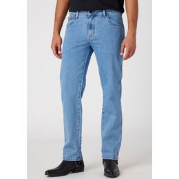 Gerade Jeans Wrangler "Texas" Gr. 34, Länge 32, blau (good shot) Herren Jeans