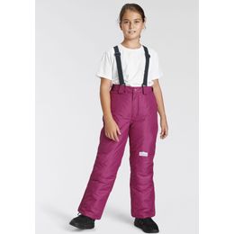 Schneehose Scout "SNOWY" Gr. 104/110, N-Gr, pink (fuchsia), Kinder, Web, Obermaterial: 100% Polyester. Futter: 100% Polyester. Wattierung: 100% Polyester, unifarben, Hosen, mit größenverstellbaren Trägern