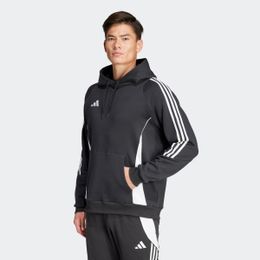 Kapuzensweatshirt adidas Performance "TIRO24 SWHOOD" Gr. L, schwarz-weiß (black / white) Herren Sweatshirts