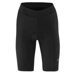 Fahrradhose Gonso "Essential Shorts W" Gr. 36, Normalgrößen, schwarz Damen Hosen Radhose, kurze atmungsaktive Radlerhose, Sitzpolster, Tight Fit