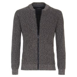 Strickjacke Casamoda "Casamoda Strickjacke uni", Herren, Gr. 4XL, braun, 97% Baumwolle, 3% Polyamid, Strickjacken