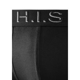 H.I.S. Hipster H.I.S Gr. S, schwarz Herren Unterhosen Boxershorts am Webbund mit Logoschriftzug 3D Effekt