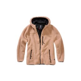 Allwetterjacke Brandit "Brandit Damen Ladies Teddyfleecejacket" Gr. XS, braun (camel), Damen, 100% Polyester, mehrfarbig, Jacken