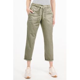 Stoffhose Recover Pants "Belina" Gr. 34, Normalgrößen, beige Damen Hosen mit aufgesetzten Taschen