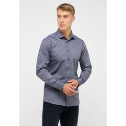 Langarmhemd Eterna "SLIM FIT" Gr. 40, Normalgrößen, blau (dunkelblau) Herren Hemden