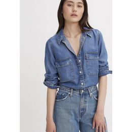 Levi's Jeansbluse LEVI'S "DOREEN UTILITY SHIRT DA" Gr. XS (34), blau (in patches 2) Damen Blusen