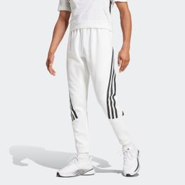 Sporthose adidas Sportswear "M FI 3S PT", Herren, Gr. 4XL, N-Gr, weiß, Obermaterial: 64% Baumwolle, 36% Polyester, gestreift, sportlich, Hosen