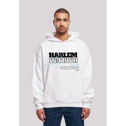 Kapuzenpullover F4NT4STIC "Harlem OVERSIZE HOODIE" Gr. L, weiß Herren Pullover Print