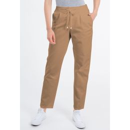 Stoffhose Recover Pants "Corin" Gr. 46, Normalgrößen, beige Damen Hosen mit Jogg-Pants-Charakter