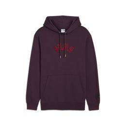 Hoodie Puma "PLAY LOUD CLASSICS Herren" Gr. S, lila (midnight plum purple) Herren Sweatshirts