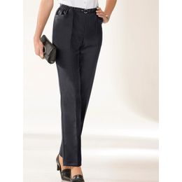 Schlupfhose Classic Basics Gr. 19, Kurzgrößen, schwarz (schwarz, schwarz, gestreift) Damen Hosen