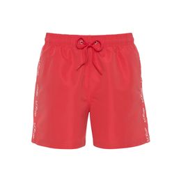 Badeshorts s.Oliver Gr. S (46/48), N-Gr, rot Herren Badehosen mit Markenschriftzügen