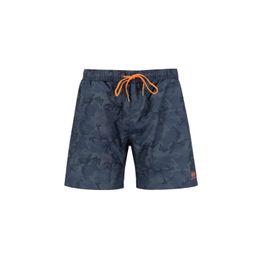 Shorts Alpha Industries "Alpha Industries Men - Basic Swim Short" Gr. XS, Normalgrößen, blau (navy camo) Herren Hosen