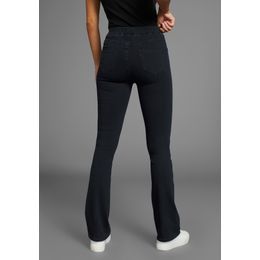 Jeansjeggings Arizona "360 Grad Elastisch", Damen, Gr. 36, N-Gr, schwarz (schwarz washed), Denim/Jeans, Obermaterial: 72% Baumwolle, 22% Polyester, 6% Elasthan, Basic, lang, Jeans, High Waist