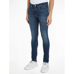 Skinny-fit-Jeans Calvin Klein Jeans "SUPER SKINNY" Gr. 32, Länge 32, blau (denim dark) Herren Jeans im 5-Pocket-Style