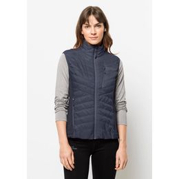 Steppweste Jack Wolfskin "ROUTEBURN PRO INS VEST W" Gr. XS (34), grau (graphite), Damen, 1. OBERSTOFF 100% POLYESTER 2. OBERSTOFF 95% POLYESTER, 5% ELASTHAN FUTTER 100% POLYESTER FÜLLUNG 100% POLYESTER, Westen