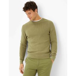 Rundhalspullover Brax "Style ROY" Gr. L (52), grün Herren Pullover