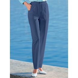 Schlupfhose Classic Basics Gr. 19, Kurzgrößen, blau Damen Hosen