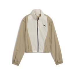 Trainingsjacke Puma "DARE TO Modulare Jacke Damen" Gr. L, weiß (alpine snow oak branch white) Damen Jacken