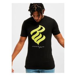 Kurzarmshirt Rocawear "Rocawear Herren Rocawear NY 1999 T-Shirt" Gr. M, schwarz (black/lime) Herren Shirts