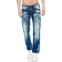 Bequeme Jeans Rusty Neal "Ruben" Gr. 30, Länge 32, blau Herren Jeans im Regular Fit-Schnitt