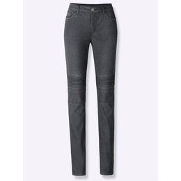 Bequeme Jeans Inspirationen Gr. 38, Normalgrößen, schwarz (black-denim) Damen Jeans