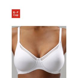 T-Shirt-BH Nuance, Damen, Gr. 100, Cup F, wei&szlig;, Microtouch, Obermaterial: 82% Polyamid (TACTEL), 18% Elasthan (LYCRA), Basic, BHs T-Shirt-BH, mit B&uuml;gel und nahtlosen Cups aus Microfaser
