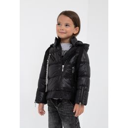 Outdoorjacke Gulliver Gr. 122, schwarz Mädchen Jacken in stylischer Bikerform