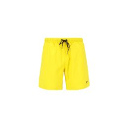 Shorts Alpha Industries "Alpha Industries Men - Basic Swim Short" Gr. M, Normalgrößen, gelb (empire yellow) Herren Hosen