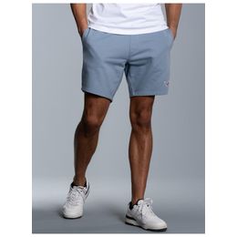 Bermudas TRIGEMA "TRIGEMA Bermuda mit praktischem Kordelzug" Gr. L, US-Größen, blau (pearl, blue) Herren Hosen