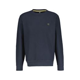 Sweatshirt Lerros "Lerros" Gr. L, blau (classic navy) Herren Sweatshirts