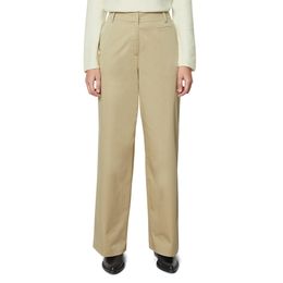 Marc O'Polo Chinohose MARC O'POLO "aus Baumwoll-Satin-Stretch" Gr. 32, Normalgrößen, beige Damen Hosen