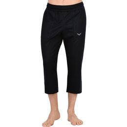 Jerseyhose TRIGEMA "TRIGEMA 3/4 Freizeithose" Gr. XXL, US-Größen, schwarz Herren Hosen