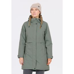 Outdoorjacke WHISTLER "Mullie" Gr. 44, grau (grau, grün) Damen Jacken mit 10.000 mm Wassersäule