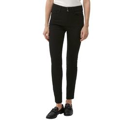 5-Pocket-Jeans s.Oliver BLACK LABEL Gr. 34, Länge 32, grau (grey, black 32) Damen Jeans mit Doppelknopf-Verschluss