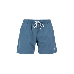 Shorts Alpha Industries "Alpha Industries Men - Basic Swim Short" Gr. L, Normalgrößen, blau (vintage marine) Herren Hosen