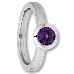 Silberring ONE ELEMENT "Amethyst Ring aus 925 Silber" Fingerringe Gr. 52, Silber 925 (Sterlingsilber), silberfarben (silber) Damen Silber Schmuck