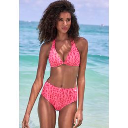 Bikini-Hose ELBSAND "Letra" Gr. 34, N-Gr, orange (koralle) Damen Badehosen mit tollem Wording