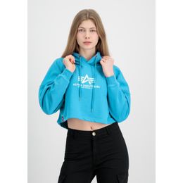 Hoodie Alpha Industries "Alpha Industries Women - Hoodies Basic COS Wmn" Gr. XS, blau (blue lagoon) Damen Sweatshirts