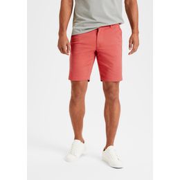 H.I.S. Chinoshorts H.I.S "regular-fit" Gr. 32, N-Gr, orange (koralle) Herren Hosen Shorts aus elastischer Baumwoll-Qualität