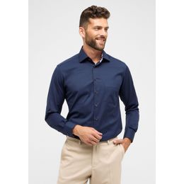 Langarmhemd Eterna "MODERN FIT" Gr. 40, Normalgrößen, blau (navy) Herren Hemden