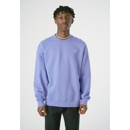 Sweatshirt Cleptomanicx "Ligull Boxy", Herren, Gr. XL, lila (hellgrau), 100% Baumwolle, bestickt, normal, Rundhals, Sweatshirts, mit kleiner Möwenstickerei