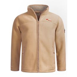 Fleecejacke Arctic Seven "ASZeroo", Herren, Gr. L, braun (coffee), Obermaterial: 100% Polyester; Innenmaterial: 100% Polyester, Jacken, mit hoch schließendem Stehkragen